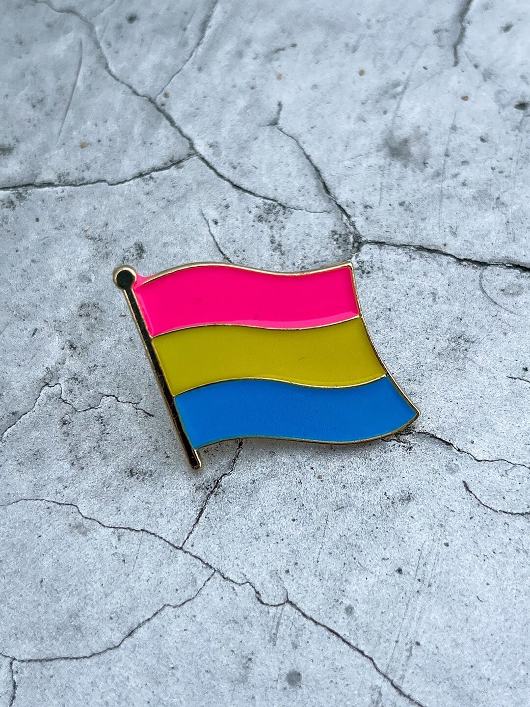 Pansexual Flag Enamel Pin | LGBTQ | Queer - Etsy