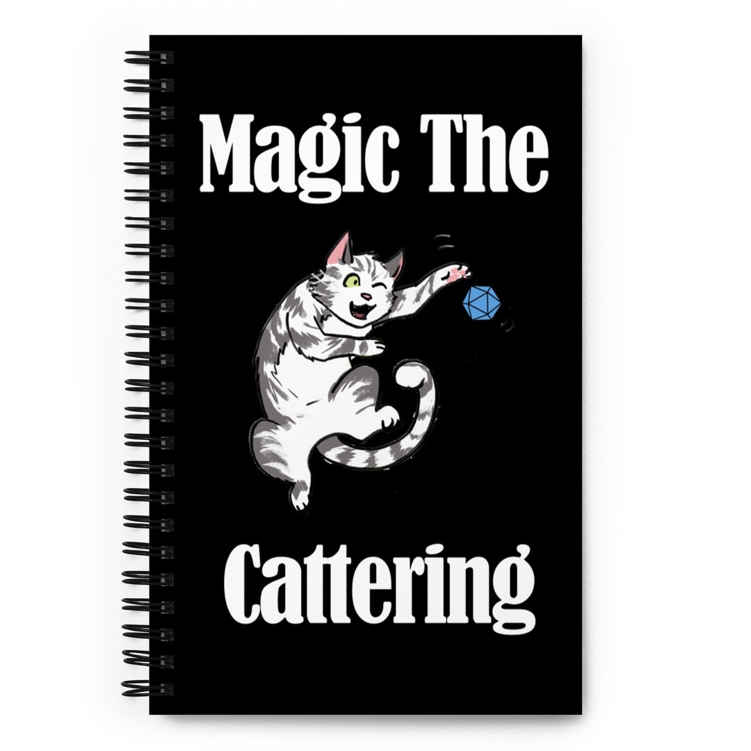 Magic the Cattering Notebook, Magic the Gathering Notebook, Gamer ...