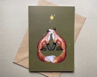Fox Card | Etsy