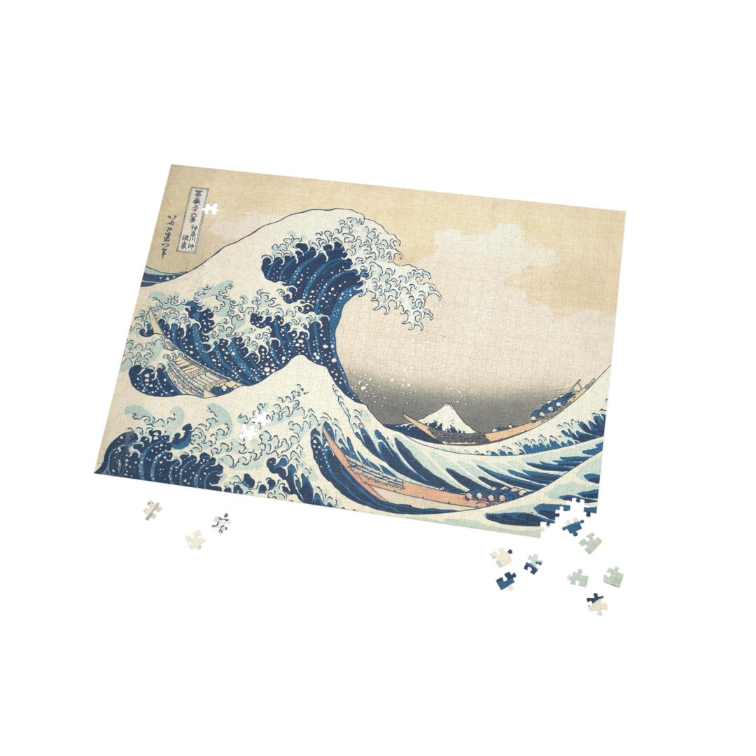 Hokusai the Great Wave off Kanagawa Puzzle (96, 252, 500, 1000-piece ...
