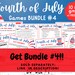 Fourth of July Games BUNDLE 5 Game Bundle Printable July - Etsy