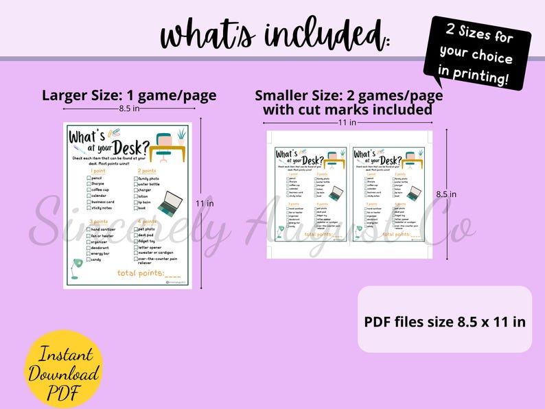 Office DESK SCAVENGER HUNT Game: Printable Teambuilding Activity ...