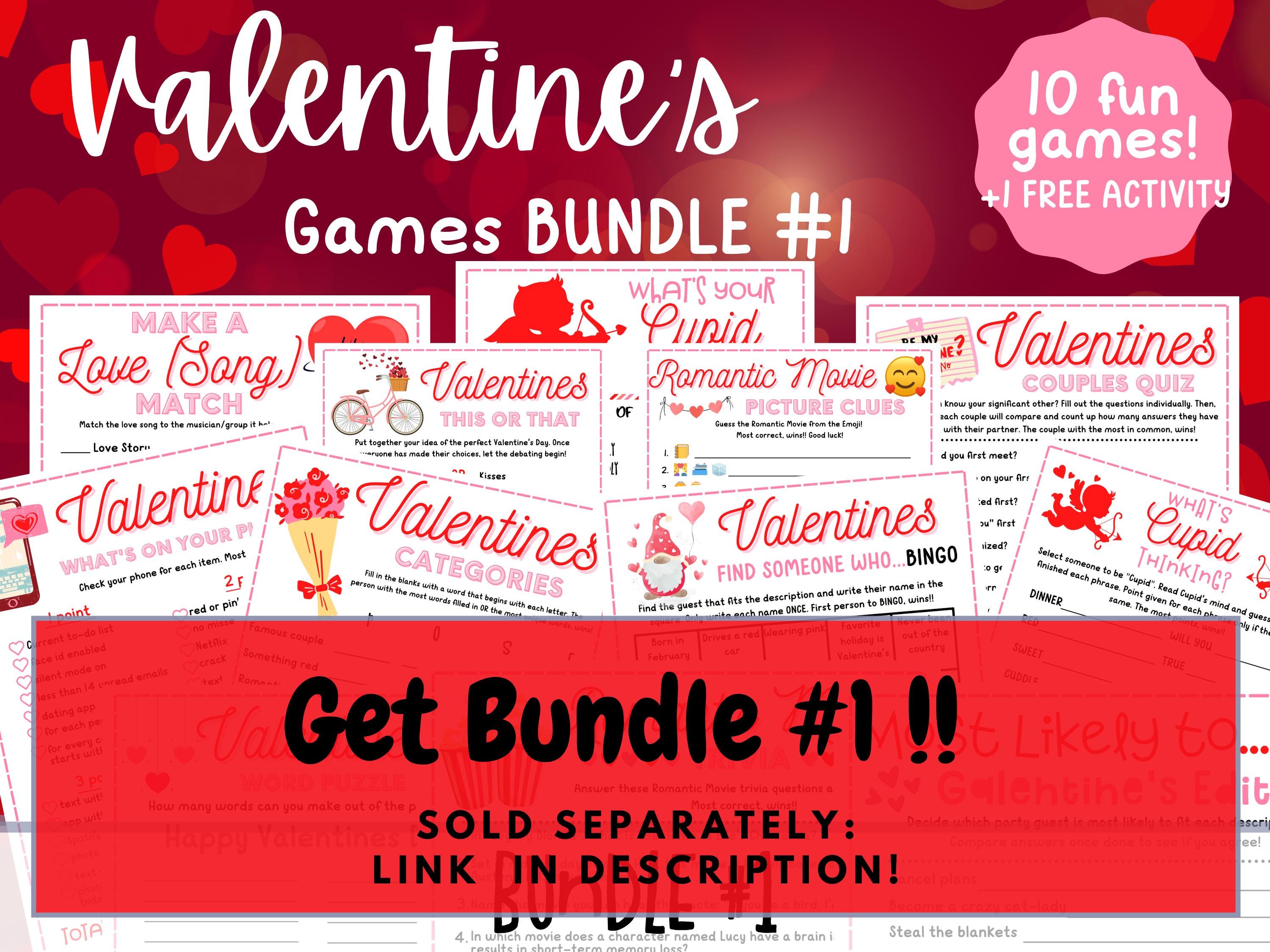 Valentines Day LOVE SONG MATCH Game - Valentines Day Party Game ...