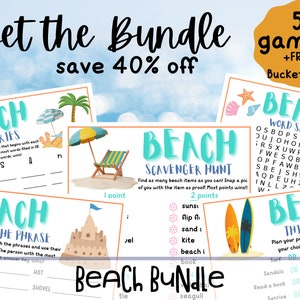 Beach Day WORD SEARCH Beach Party Game Printable Beach Day Activity ...