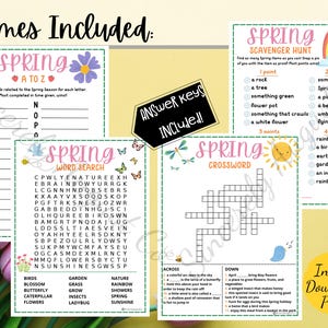 Spring Games BUNDLE #2: Printable Party Games (digital Download) - Etsy