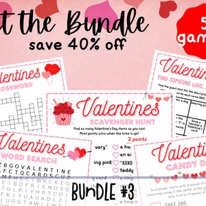 Valentines Day SCAVENGER HUNT Valentines Day Party Game Printable ...
