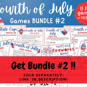 Fourth of July SCAVENGER HUNT - July 4th Party Game - Printable July ...