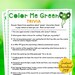 St. Patrick's Day TRIVIA Game: Color Me Green (printable PDF) - Etsy