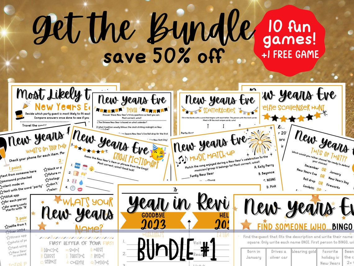 New Years Eve TRIVIA Game New Years Eve Party Game Printable New Years ...