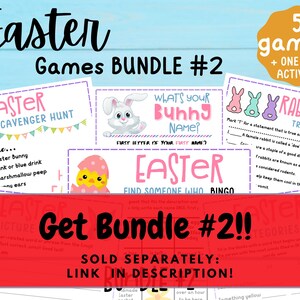Easter FIND SOMEONE Who BINGO Game: Printable Party Activity (digital ...