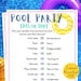 Pool Party THIS OR THAT Game - Pool Party Would You Rather - Printable ...