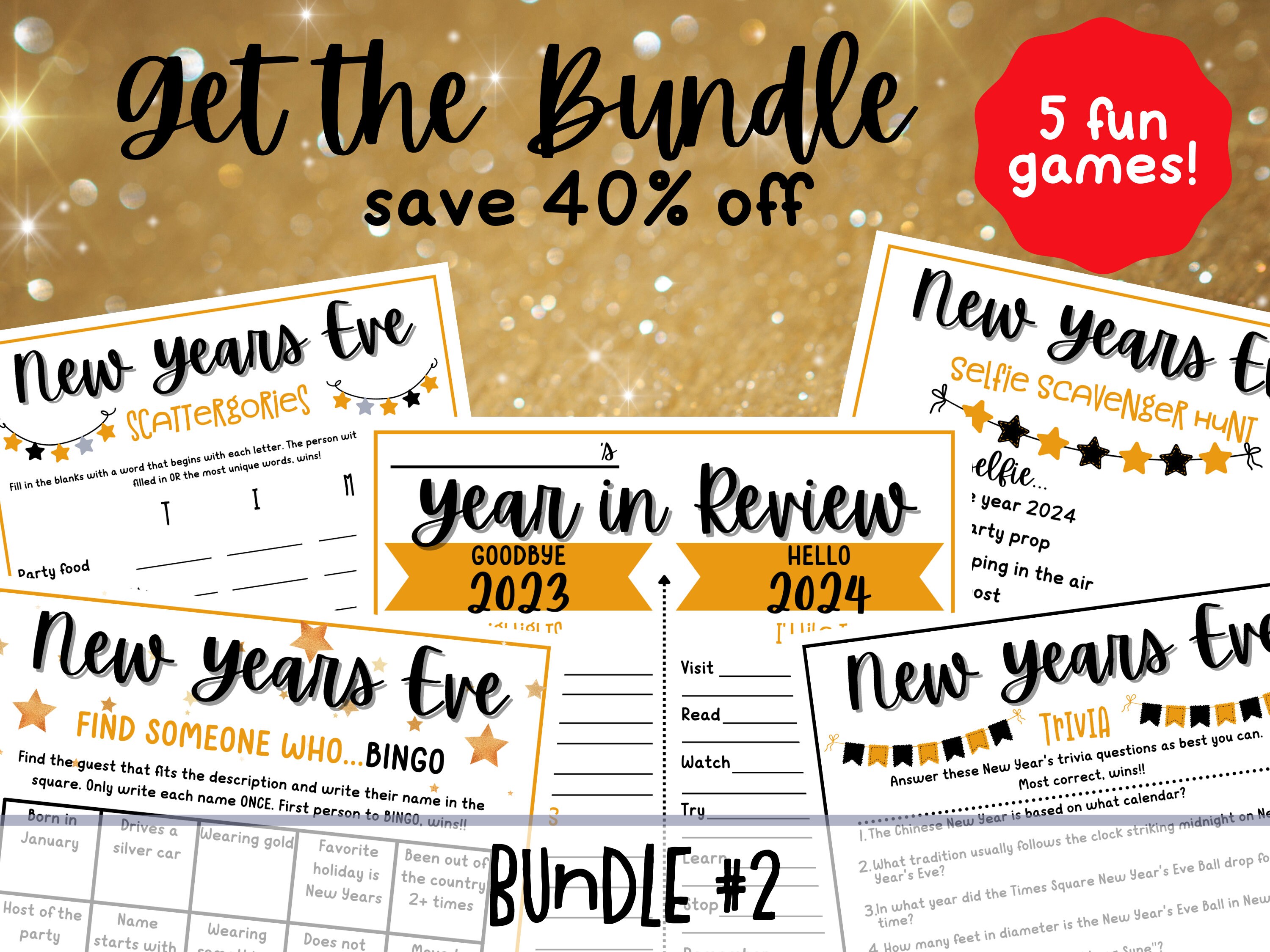 New Year's Eve Selfie Scavenger Hunt New Year's Eve Party Game ...