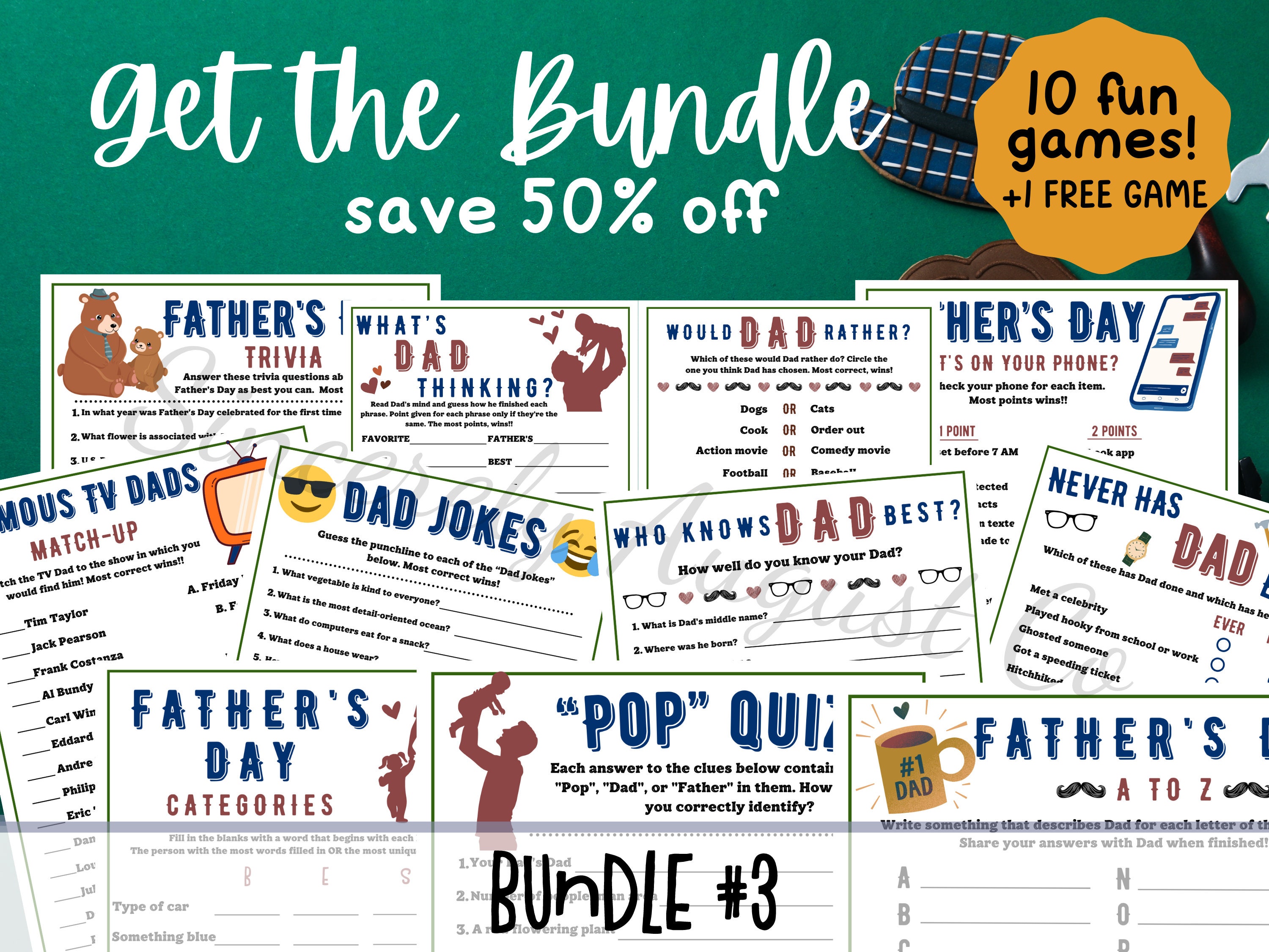 Fathers Day CATEGORIES Game Fathers Day Party Game Printable Fathers ...