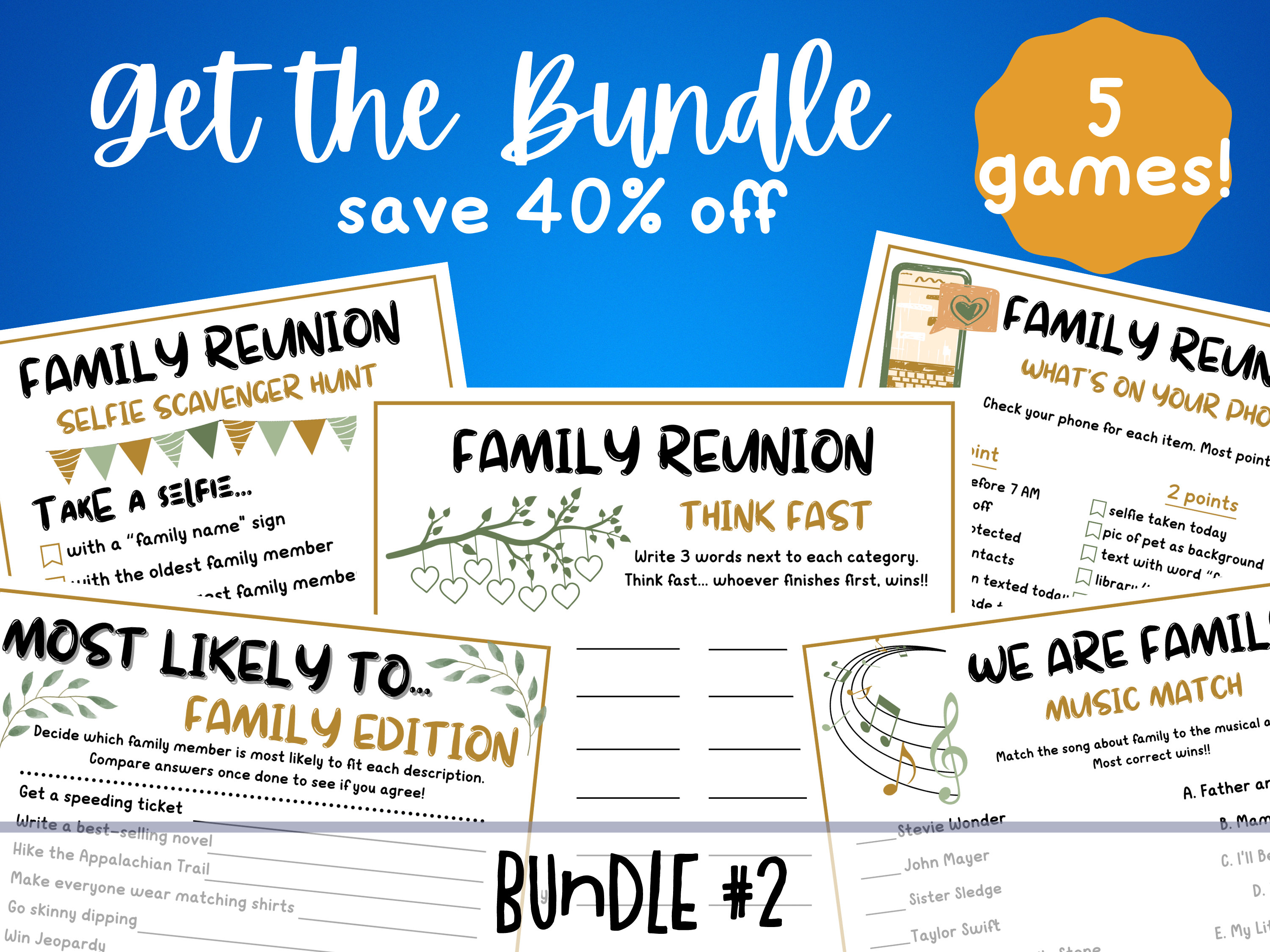 Family Reunion SELFIE SCAVENGER HUNT Family Reunion Party Game ...