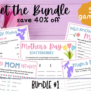Who KNOWS MOM BEST Mothers Day Game Mothers Day Party Game Printable ...