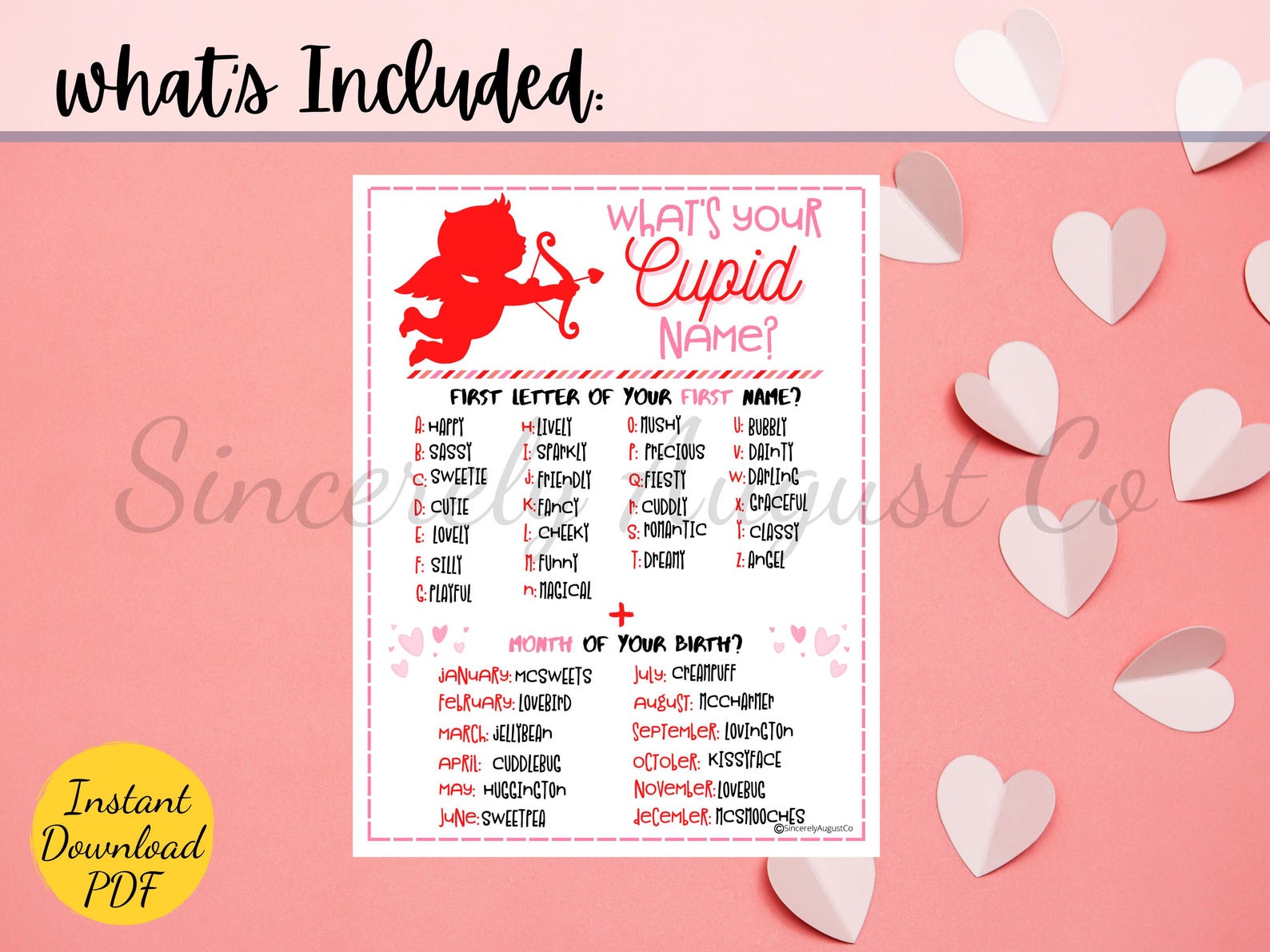 WHAT'S Your CUPID NAME? - Valentine's Day Love Name - Valentines Day ...