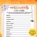 Halloween WORD SCRAMBLE Party Game - Printable Halloween Party Activity ...