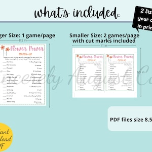 Spring FLOWER POWER Matching Game: Spring and Mother's Day Activity ...