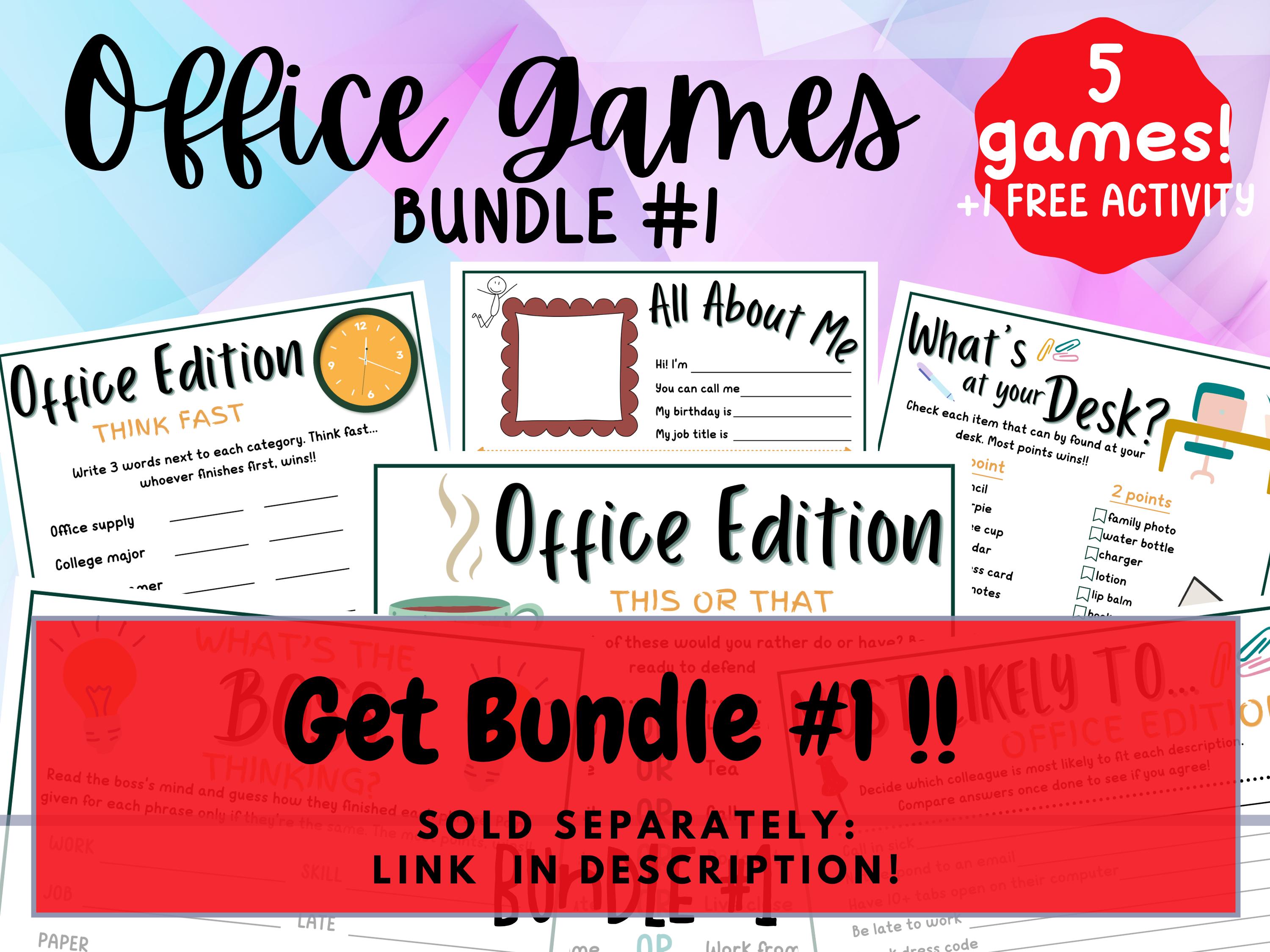 Office DESK SCAVENGER HUNT Game: Printable Teambuilding Activity ...