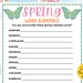 Spring WORD SCRAMBLE Game Printable Spring Season Party Game Word ...