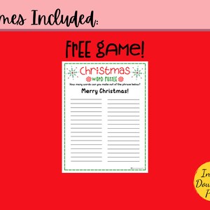 Christmas Party Games BUNDLE Printable Christmas Party Games Holiday ...