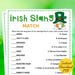 St. Patrick's Day IRISH SLANG MATCH Game (printable) - Etsy