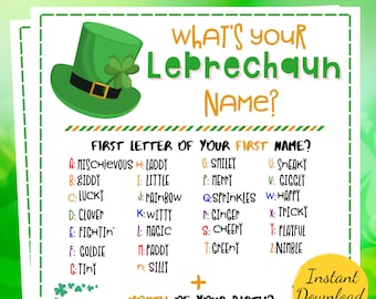 St. Patrick's Day WORD SCRAMBLE - St. Patrick's Day Party Game ...