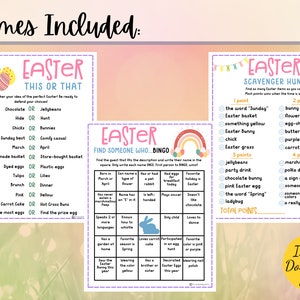 EASTER Party GAMES BUNDLE 6 Game Bundle Printable Easter Games and ...