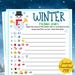 Winter PICTURE CLUES Game: Printable Emoji Guessing Game (PDF) - Etsy
