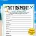 Retirement WORD SCRAMBLE Game: Printable Party Activity (PDF) - Etsy