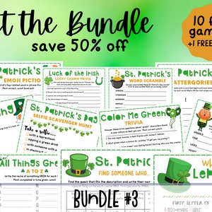 COLOR ME GREEN Trivia St. Patrick's Day Party Game Printable St ...