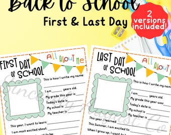 All About Me Printable | First Day of School Icebreaker Activity ...