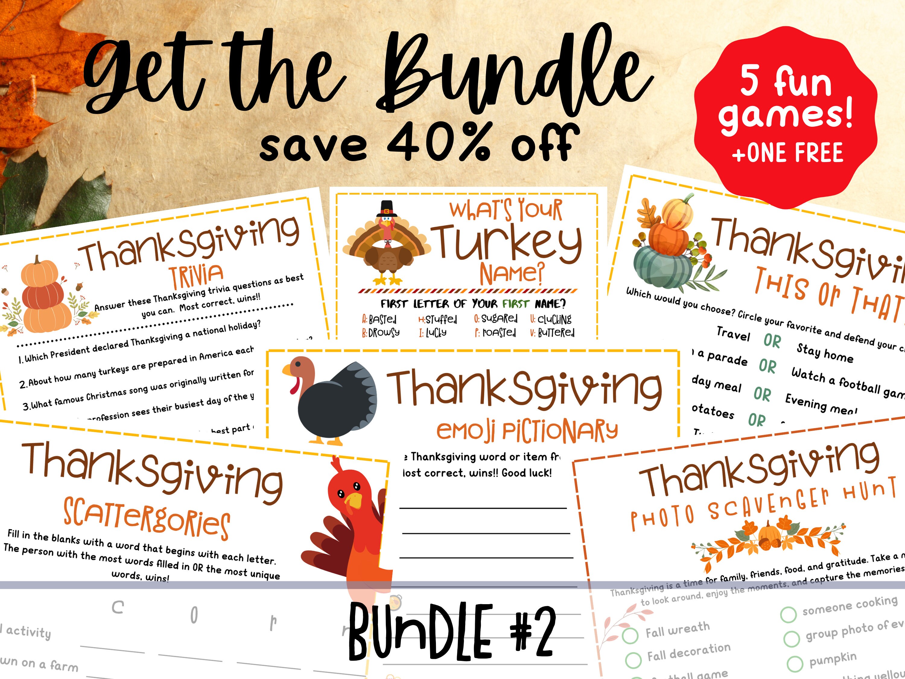 Thanksgiving THIS OR THAT Thanksgiving Party Game - Etsy