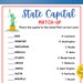 Fourth of July STATE CAPITAL MATCH Game July 4th Party Game - Etsy