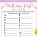 Mothers Day A TO Z Mothers Day Party Game Printable Mothers Day ...