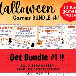 Halloween THINK FAST Game: Printable Party Activity (PDF) - Etsy