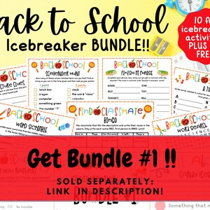 DICEBREAKER Game: All About Me, Back to School Icebreaker (PDF) - Etsy