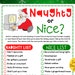 Naughty or Nice Christmas Game Christmas Party Game Printable Christmas ...