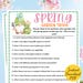 Spring GARDEN TRIVIA Game - Printable Spring Season Party Game - Spring ...