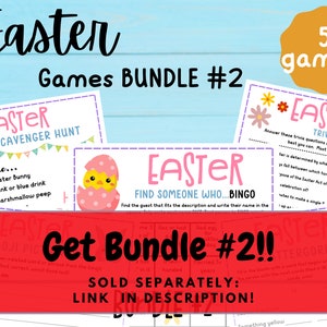EASTER Party GAMES BUNDLE 10 Game Bundle Printable Easter Games and ...