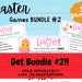 EASTER Party GAMES BUNDLE 10 Game Bundle Printable Easter Games and ...