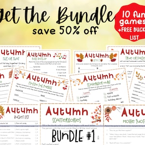 FINISH THE PHRASE Fall Game Printable Autumn Party Game - Etsy