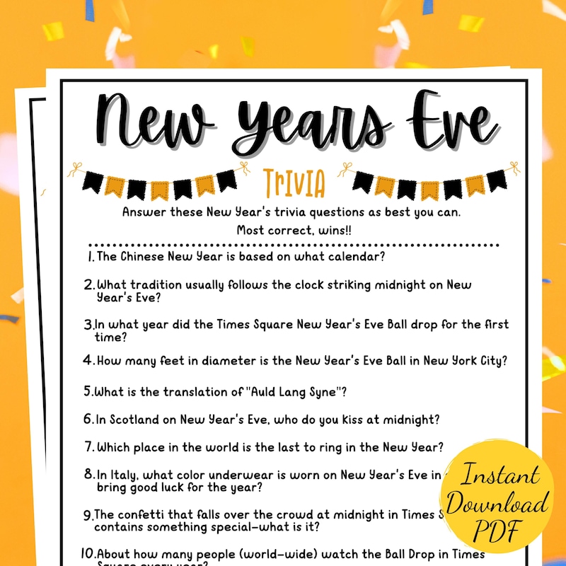 New Years Party - Etsy