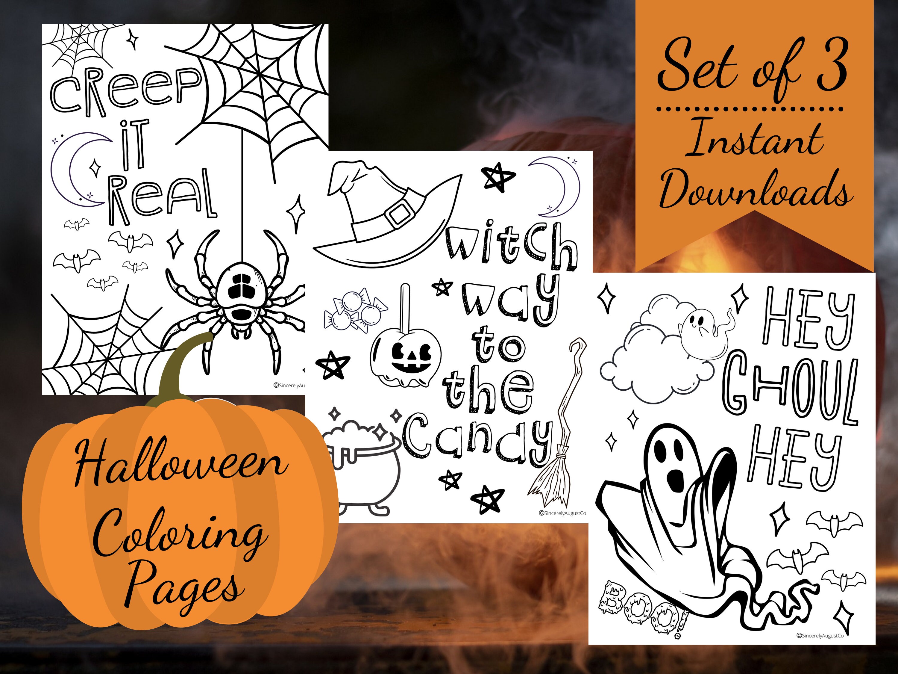 Halloween Coloring Pages Printable Halloween Party Printable Coloring ...