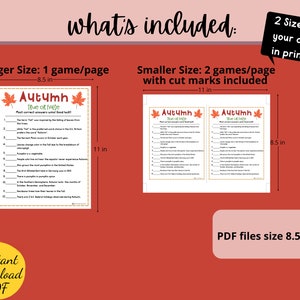 TRUE OR FALSE Fall Game Fall Trivia Game Fun Printable Autumn Activity ...
