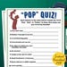 Father's Day POP QUIZ Game: Printable Trivia (PDF Download) - Etsy