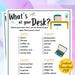 Office DESK SCAVENGER HUNT Game: Printable Teambuilding Activity ...