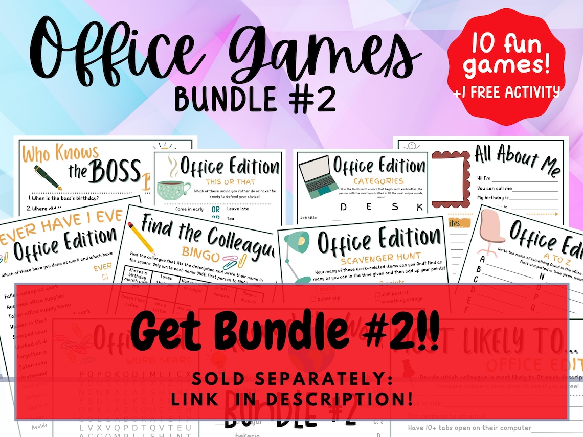 Office SCAVENGER HUNT Game: Printable Teambuilding Activity (PDF) - Etsy