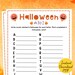 A TO Z Halloween Party Game - Printable Halloween Party Activity ...