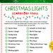 Christmas Lights SCAVENGER HUNT Game Printable Christmas Activity ...
